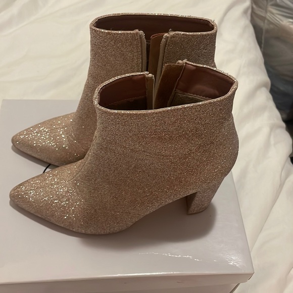 Allegra K | Shoes | Pink Sparkly Boots | Poshmark
